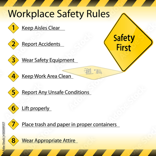 "Workplace Safety Rules" Stock image and royalty-free vector files on ...