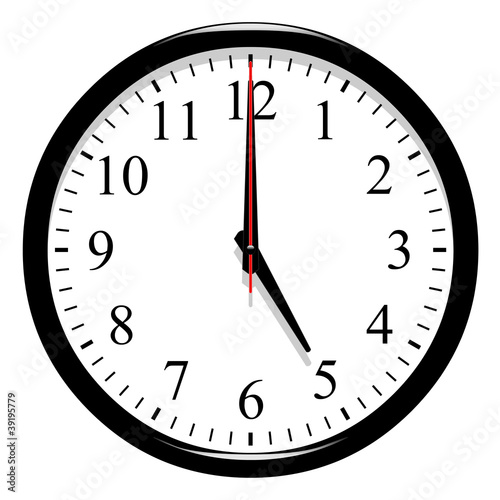 "Horloge - 5 heure" photo libre de droits sur la banque d'images ...