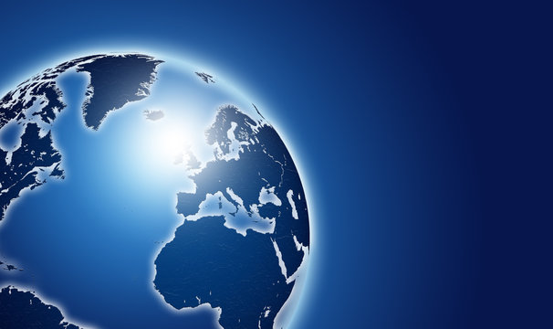 Blue Globe Background