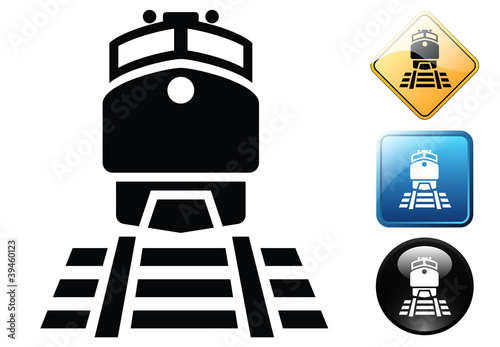 "Train pictogram and icons" Stock image and royalty-free vector files ...