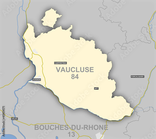 "Carte et situation du département du Vaucluse" photo libre de droits sur la banque d'images ...