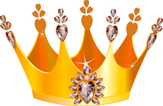 Yellow Princess Tiara Clip Art