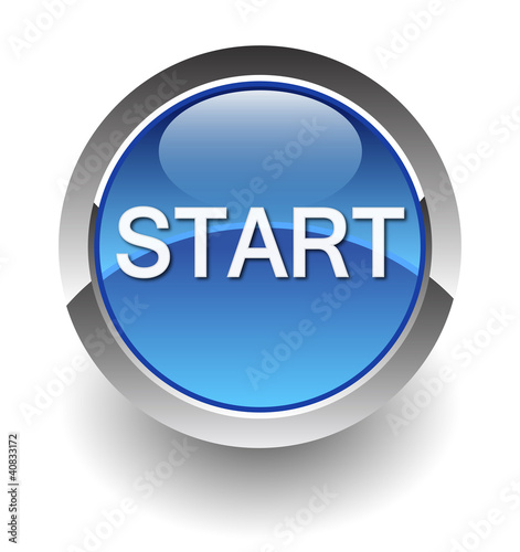 "start blue button" Stock image and royalty-free vector files on ...
