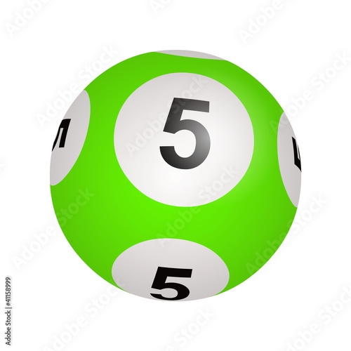 "Tirage loto, boule numéro 5" photo libre de droits sur la banque d ...