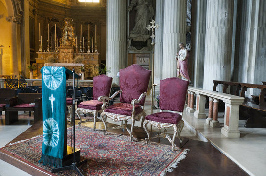 Purple Interior New Church Buildings