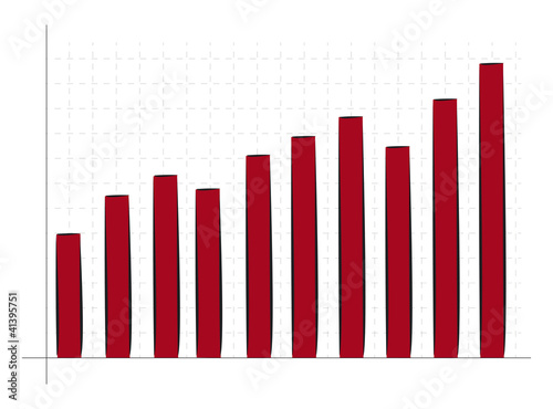 "Drawed rising bar graph" Stock image and royalty-free vector files on ...