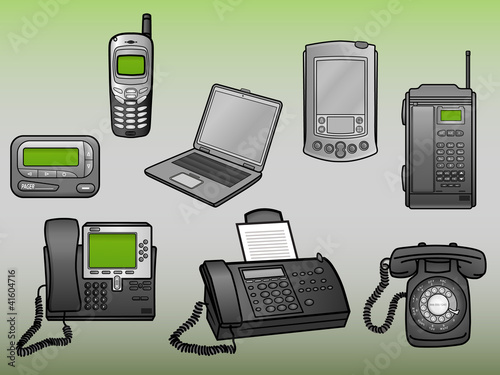 "Old Communication Devices" Stock image and royalty-free vector files ...