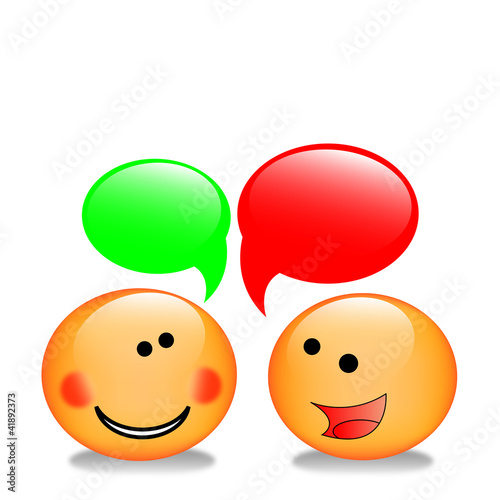 "smiley - kommunikation" Stockfotos und lizenzfreie Vektoren auf ...