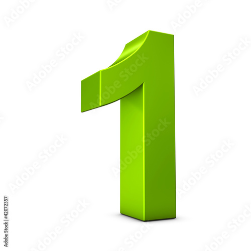 "Number 1 3d render illustration" photo libre de droits sur la banque d ...