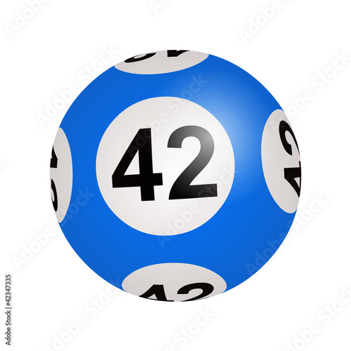 "Tirage loto, boule numéro 42" photo libre de droits sur la banque d ...