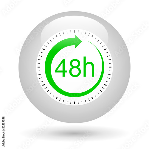 "Bouton icône 48 heures" photo libre de droits sur la banque d'images ...