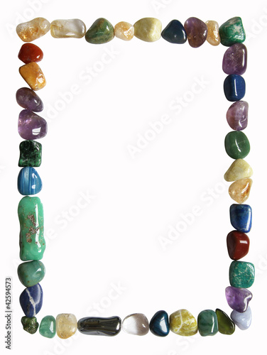 "Gemstone border on a white background" Stock photo and royalty-free ...