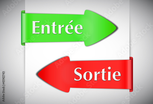 "choix entrée sortie" photo libre de droits sur la banque d'images ...