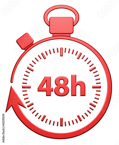 "48H Chrono - Rouge" photo libre de droits sur la banque d'images ...