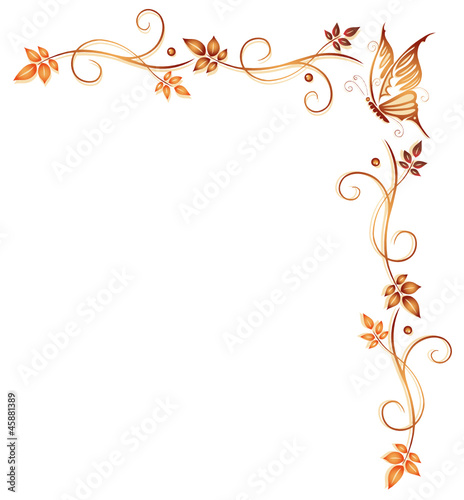 "Herbst, frame, Blätter, Laub, Ranke, Herbstfarben" Stockfotos und ...