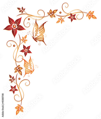 "Herbst, frame, Blätter, Laub, Ranke, Herbstfarben" Stockfotos und ...