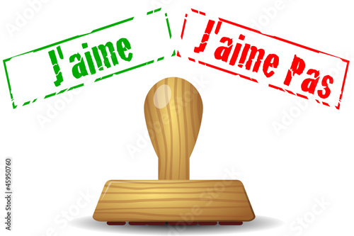 "Tampon J'aime/J'aime Pas" fichier vectoriel libre de droits sur la ...