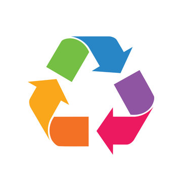 Rainbow Recycle Only Sign