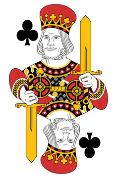 Playing Cards King Of Clubs
