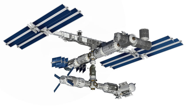 International Space Station Transparent