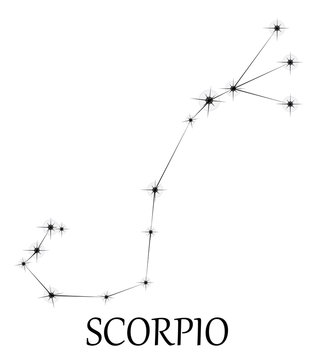 Scorpio Constellation Drawing