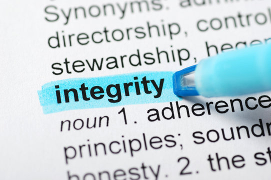 Infographic Definition Of Integrity Thesaurus