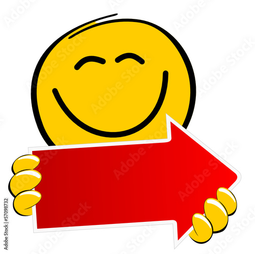 "Smiley mit rotem Pfeil" Stockfotos und lizenzfreie Vektoren auf ...
