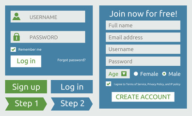 Search photos "login button"