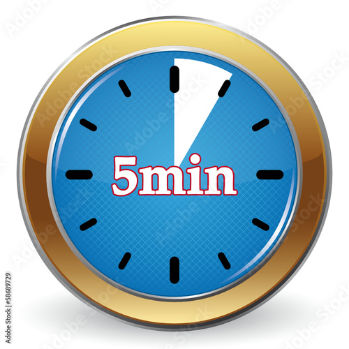 "5 MINUTES ICON" Stock image and royalty-free vector files on Fotolia ...
