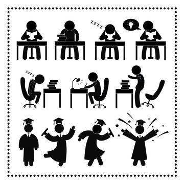 Stick Figure Studying