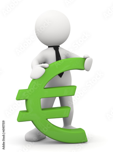 "omino bianco con simbolo EURO" Immagini e Fotografie Royalty Free su ...