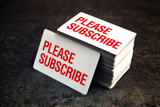 "Please Subscribe"-Bilder: Stock-Fotos & -Videos. | Adobe Stock