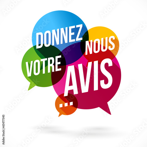Donnez Nous Votre Avis Fichier Vectoriel Libre De Droits Sur La