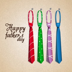 Sewing fabric with Happy Fathers day theme with ties, Holiday gift card ...