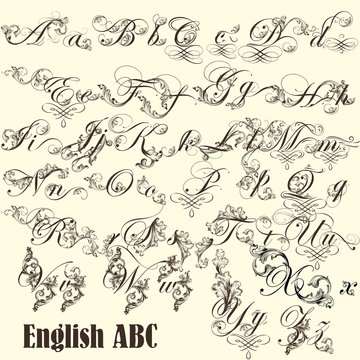 Filigree Letters Alphabet