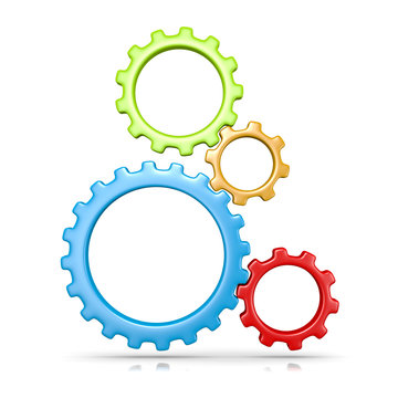 Interlocking Gears Clipart