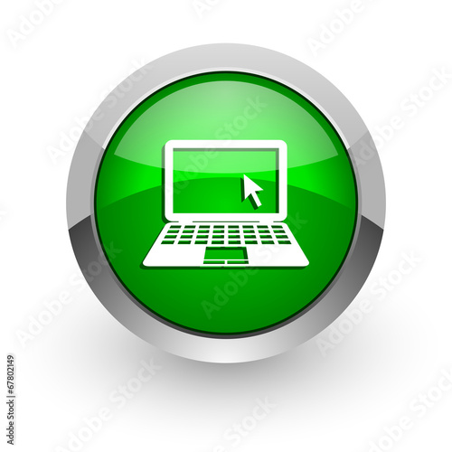 "computer green glossy web icon" Stock photo and royalty-free images on ...