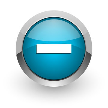 Blue Minus Icon