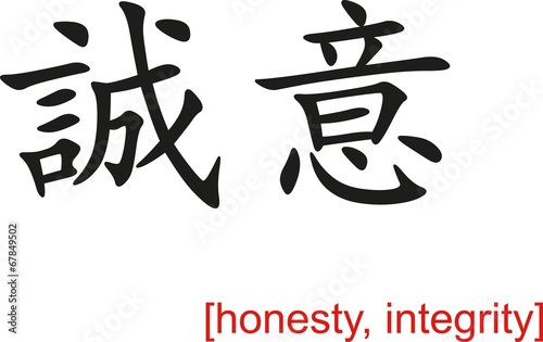 Integrity Chinese Symbol