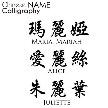 The Name Maria In Chinese