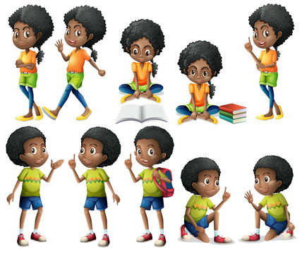 Cartoon African American Kids Images – Browse 39,036 Stock Photos ...