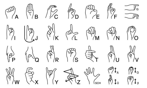 Fingeralphabet Bilder – Durchsuchen 23,543 Archivfotos, Vektorgrafiken ...