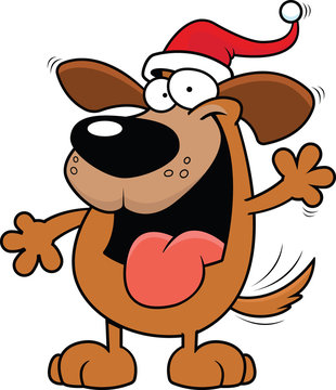 Cartoon Christmas Dog Images – Browse 37,527 Stock Photos, Vectors, and ...