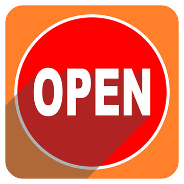 Open Flat Icon