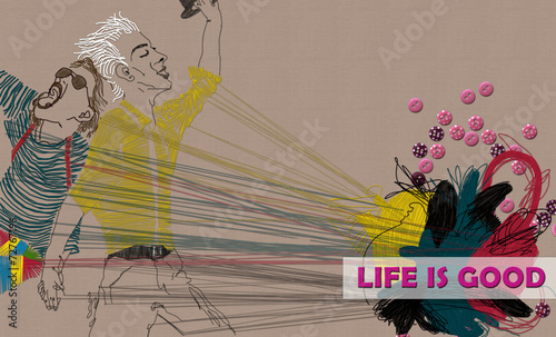 "illustration 'LIFE IS GOOD'" Stock photo and royalty-free images on ...