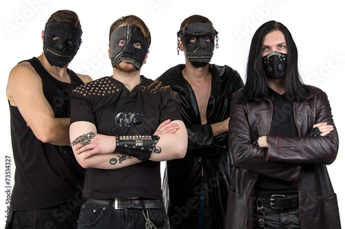"Image of the metal band in masks" Stock photo and royalty-free images ...