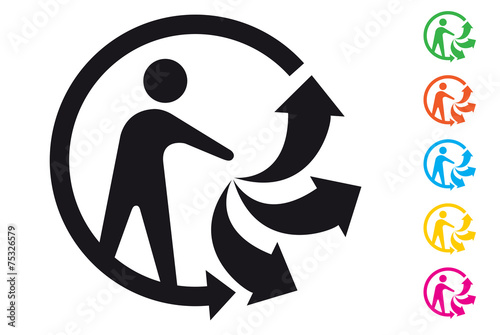 Triman Logo Tri Sélectif Des Déchets Fichier Vectoriel Libre De