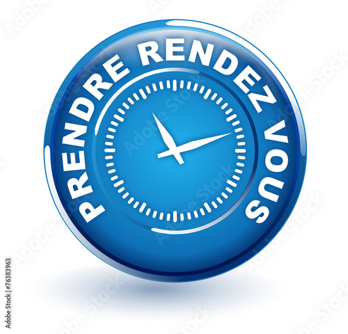 "prendre rendez vous sur bouton bleu" fichier vectoriel libre de droits ...