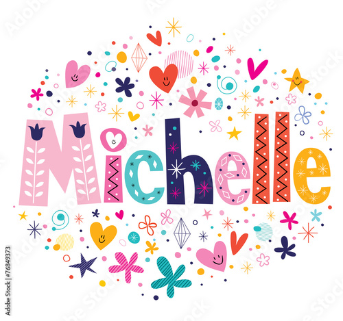 "Michelle name design" Stock image and royalty-free vector files on ...