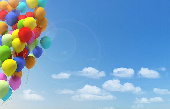 Up Balloons Wallpaper Hd